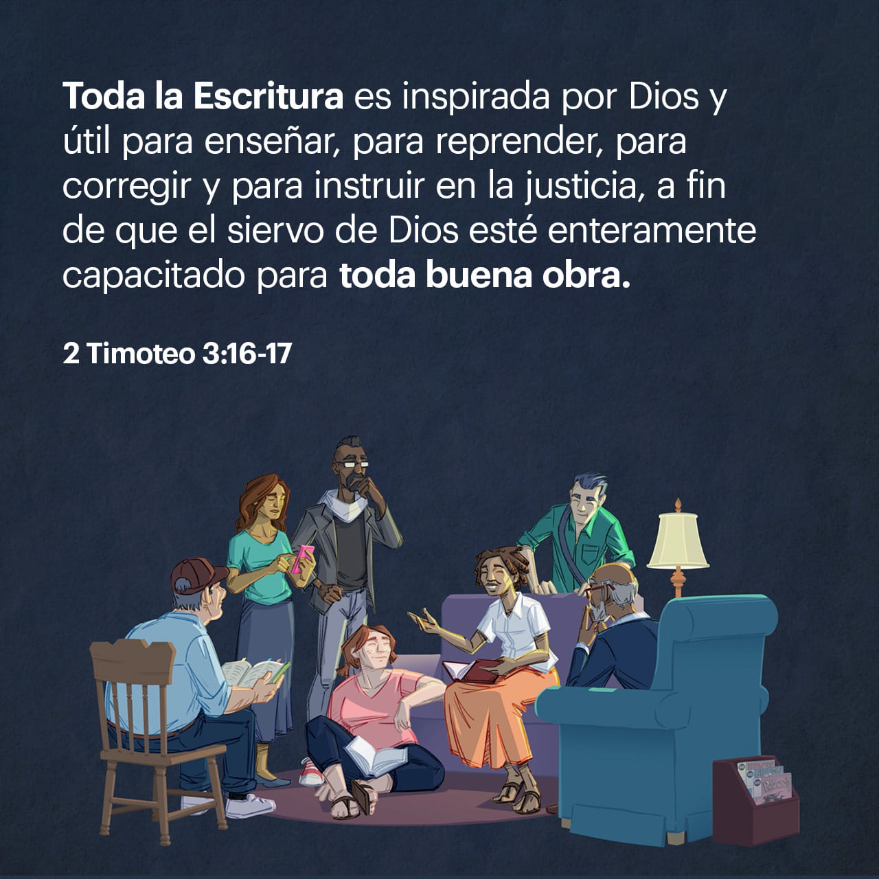 2 TIMOTEO 3:17 a fin de que el siervo de Dios esté enteramente ...