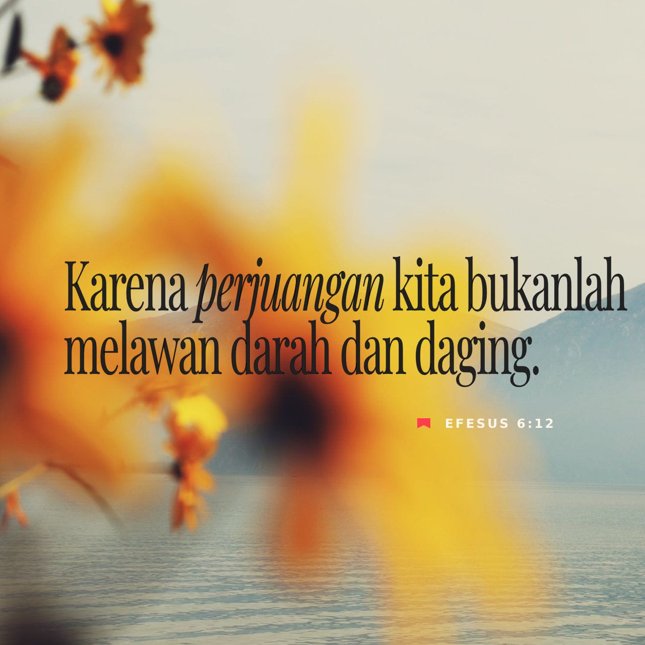 Efesus 6:12 (TB) - karena perjuangan kita bukanlah mel | YouVersion