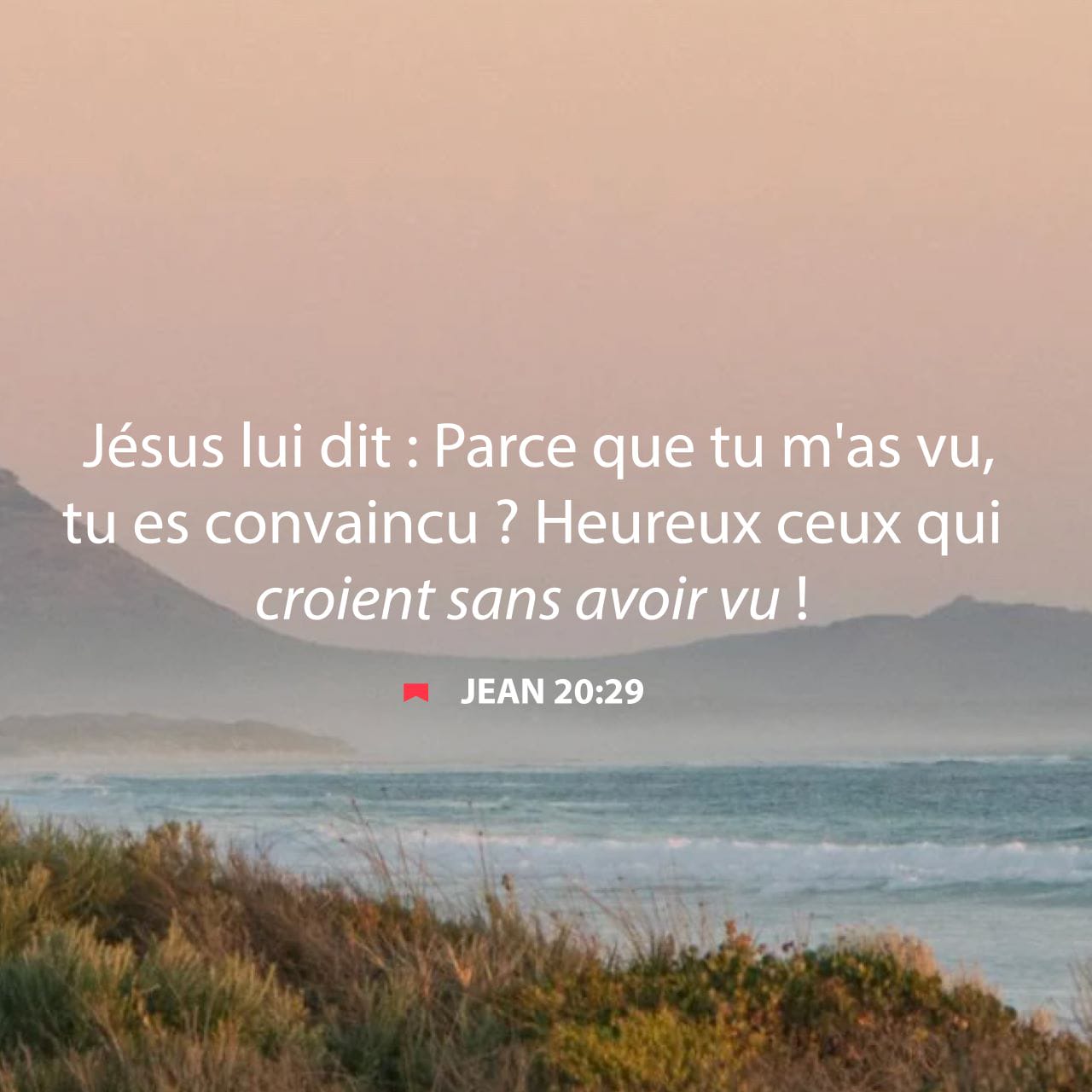 Jean 20:28-29 Thomas lui répondit: Mon Seigneur et mon Dieu! Jésus lui ...
