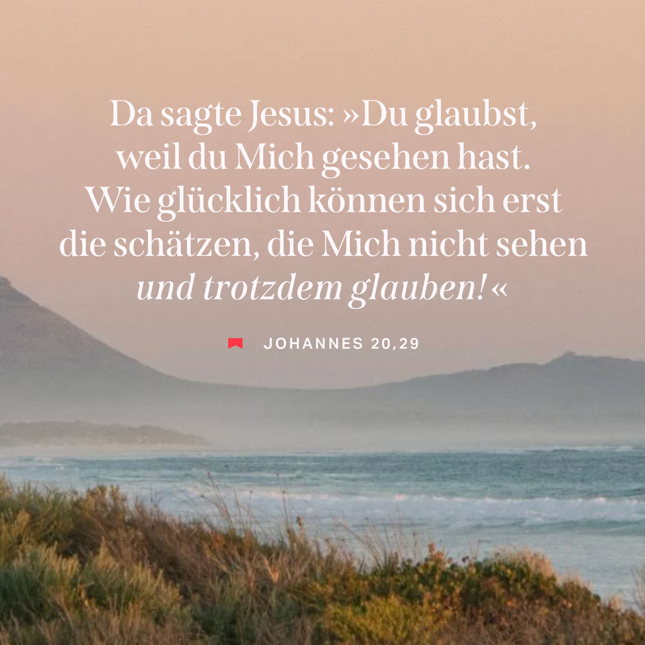 Johannes 20:28-29 Thomas antwortete und sprach zu ihm: Mein Herr und ...