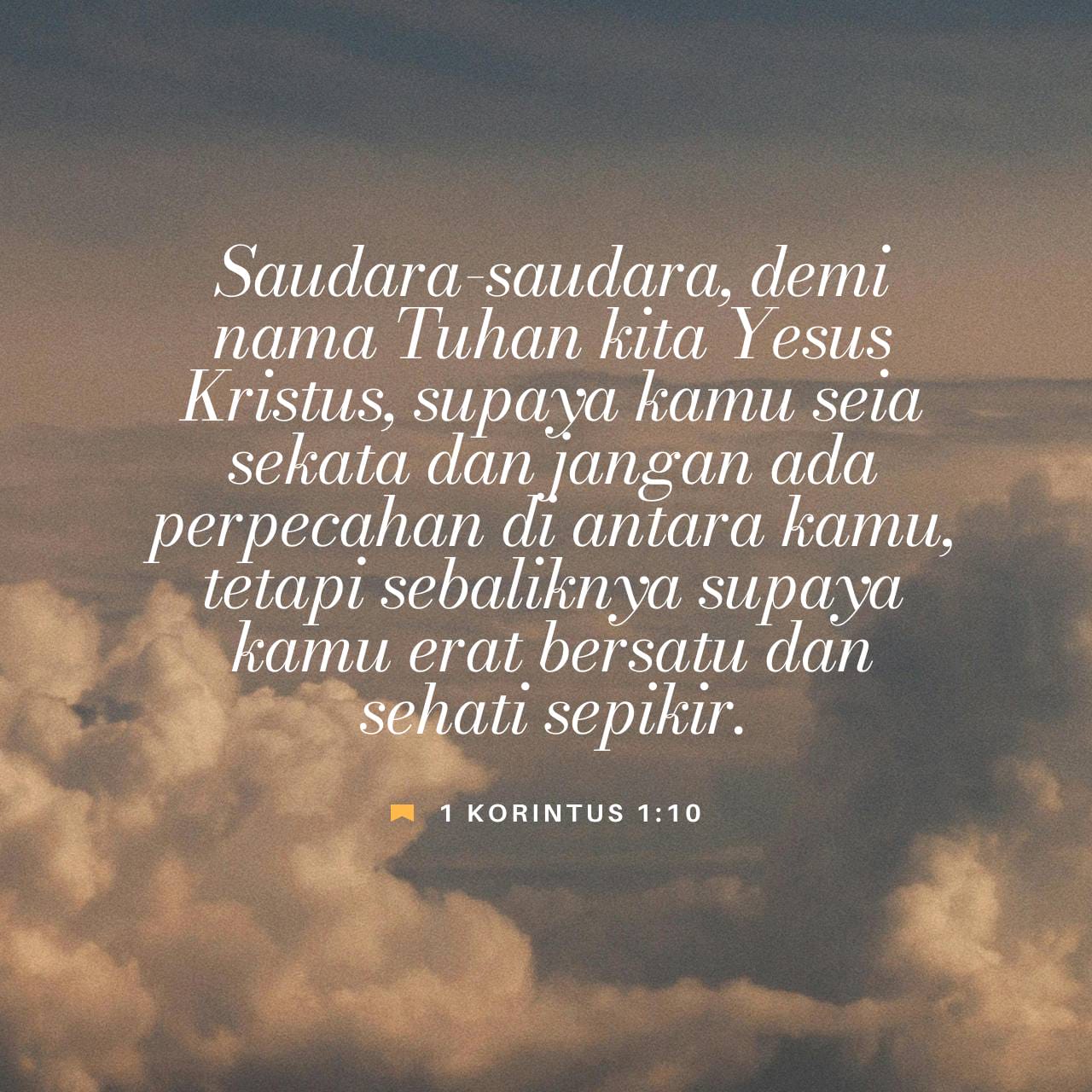 1 Korintus 1:10-31 Tetapi aku menasihatkan kamu, saudara-saudara, demi ...