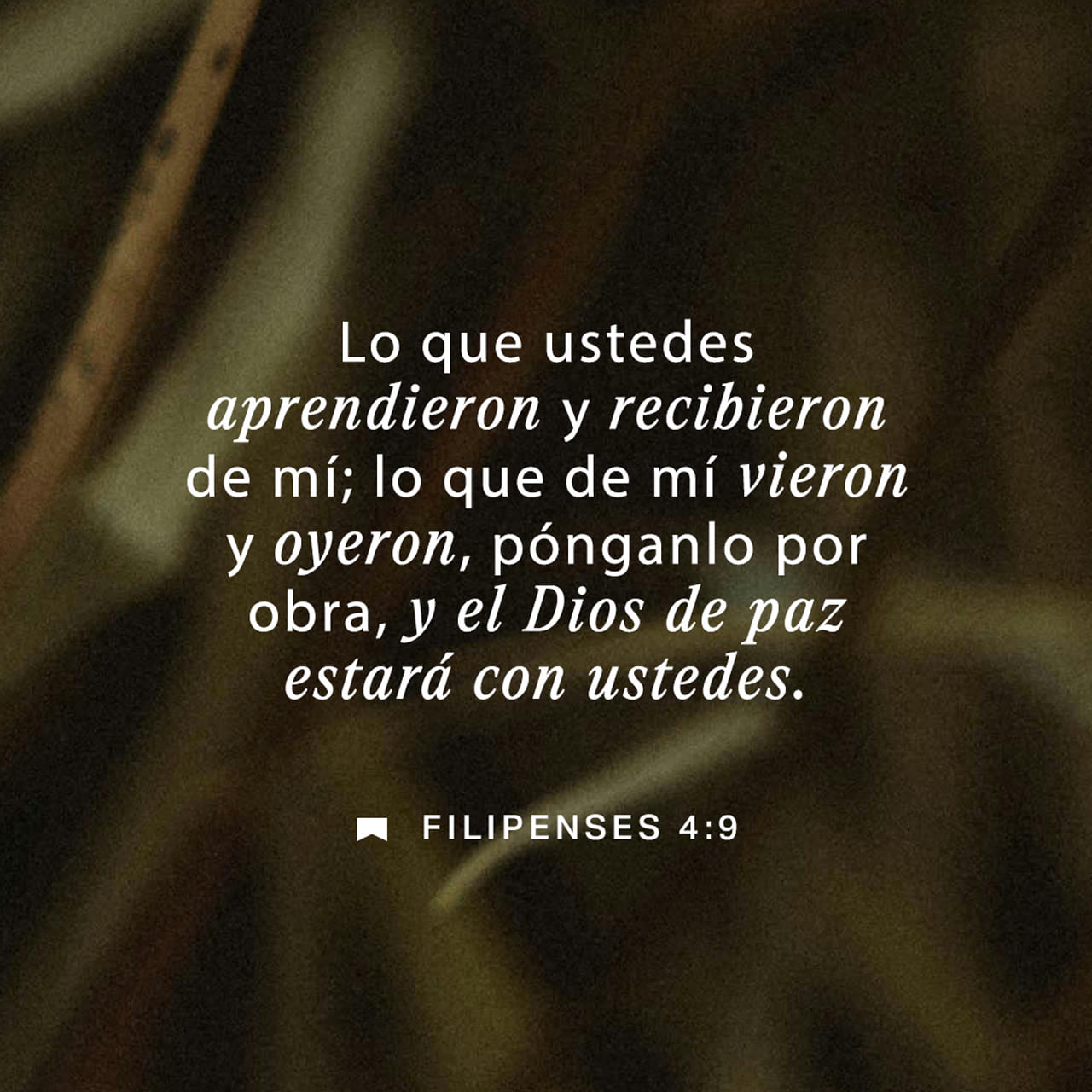 Filipenses 4:9 Practiquen todas las enseñanzas que les he dado, hagan ...
