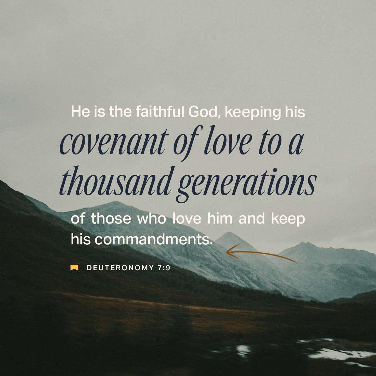 Deuteronomy 7:8-10 But because the LORD loved you and because He would ...