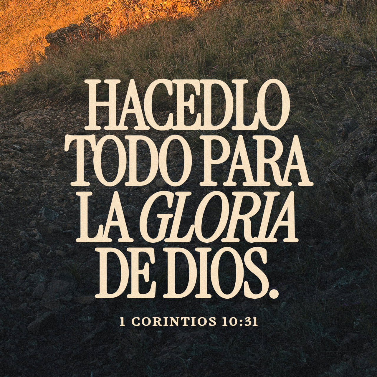 1 CORINTIOS 10:31 (RVR1960) - Si, pues, coméis o bebéis, o hacéis ...