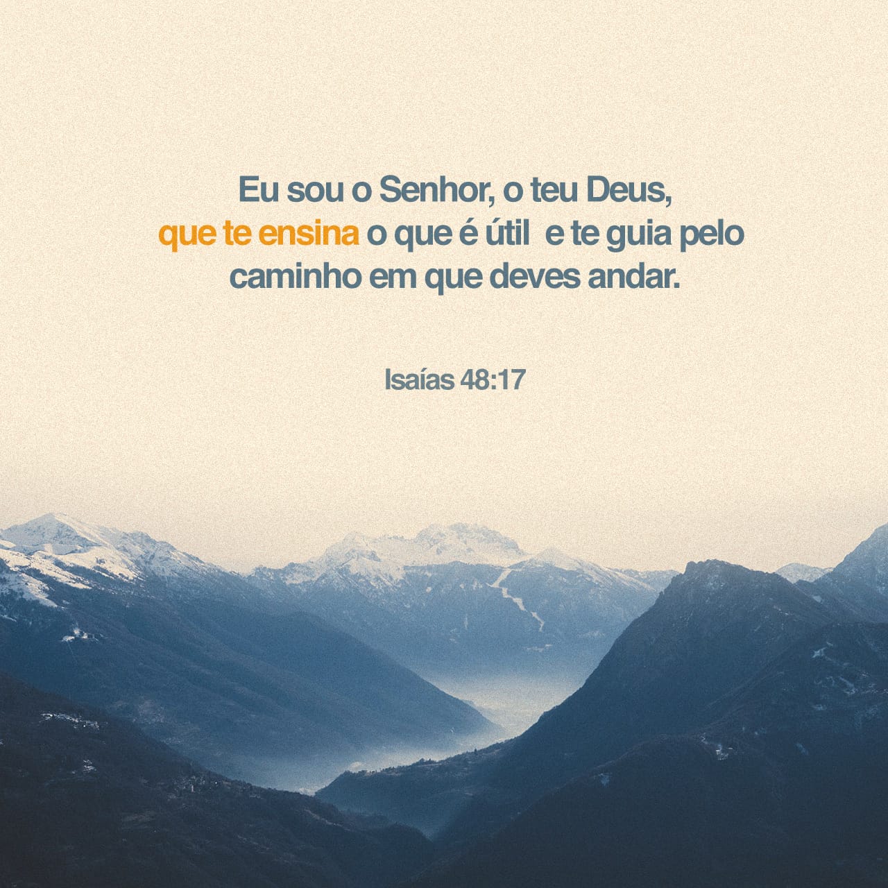 Isaías 48:17-22 O SENHOR, o Santo Deus de Israel, o seu Salvador, diz ...