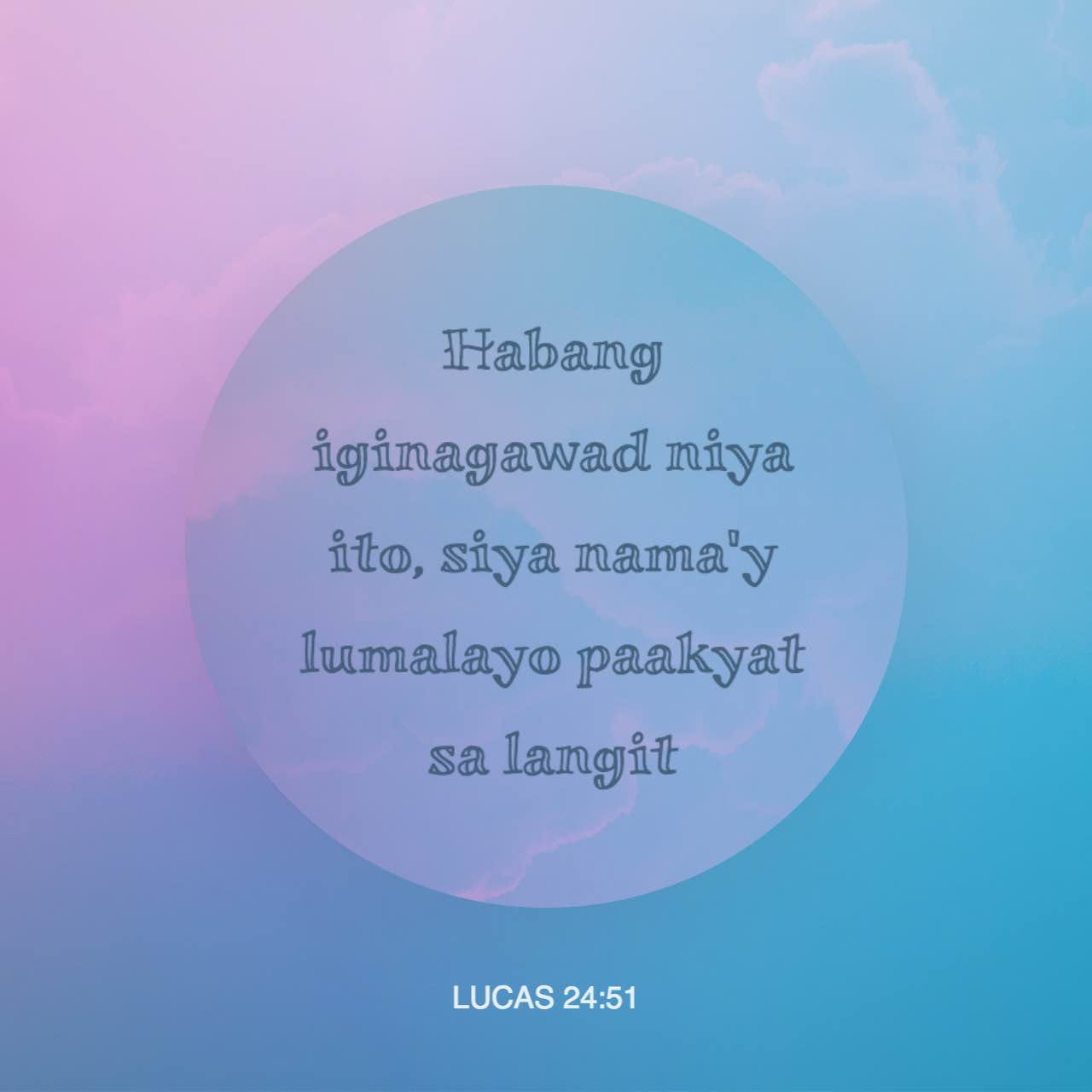 Lucas 24:36-53 Habang pinag-uusapan nila ito, tumayo si Jesus sa ...