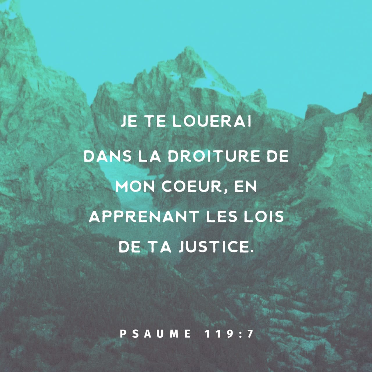 Psaumes 119:7 Je te dirais merci du fond du cœur en étudiant tes ...