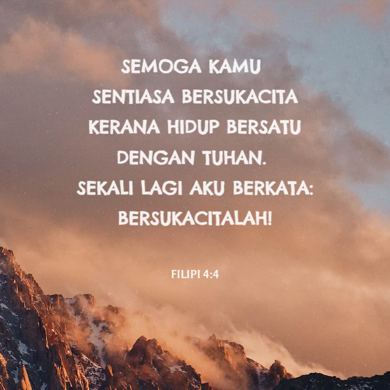 Filipi 4:4-7 (AVB) - Bersukacitalah dalam Tuhan sentiasa | YouVersion