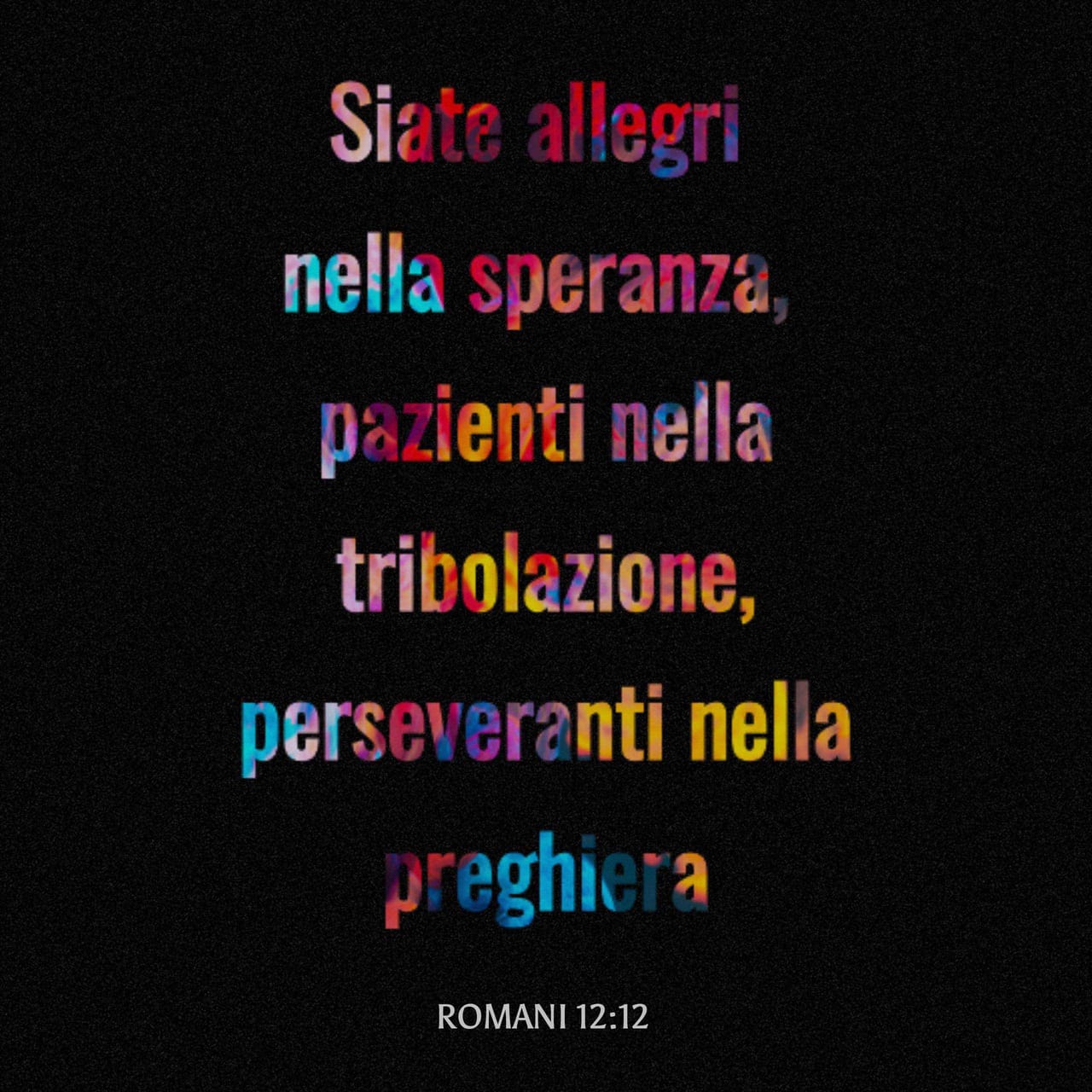 Lettera ai Romani 12:12 siate allegri nella speranza, pazienti nella ...