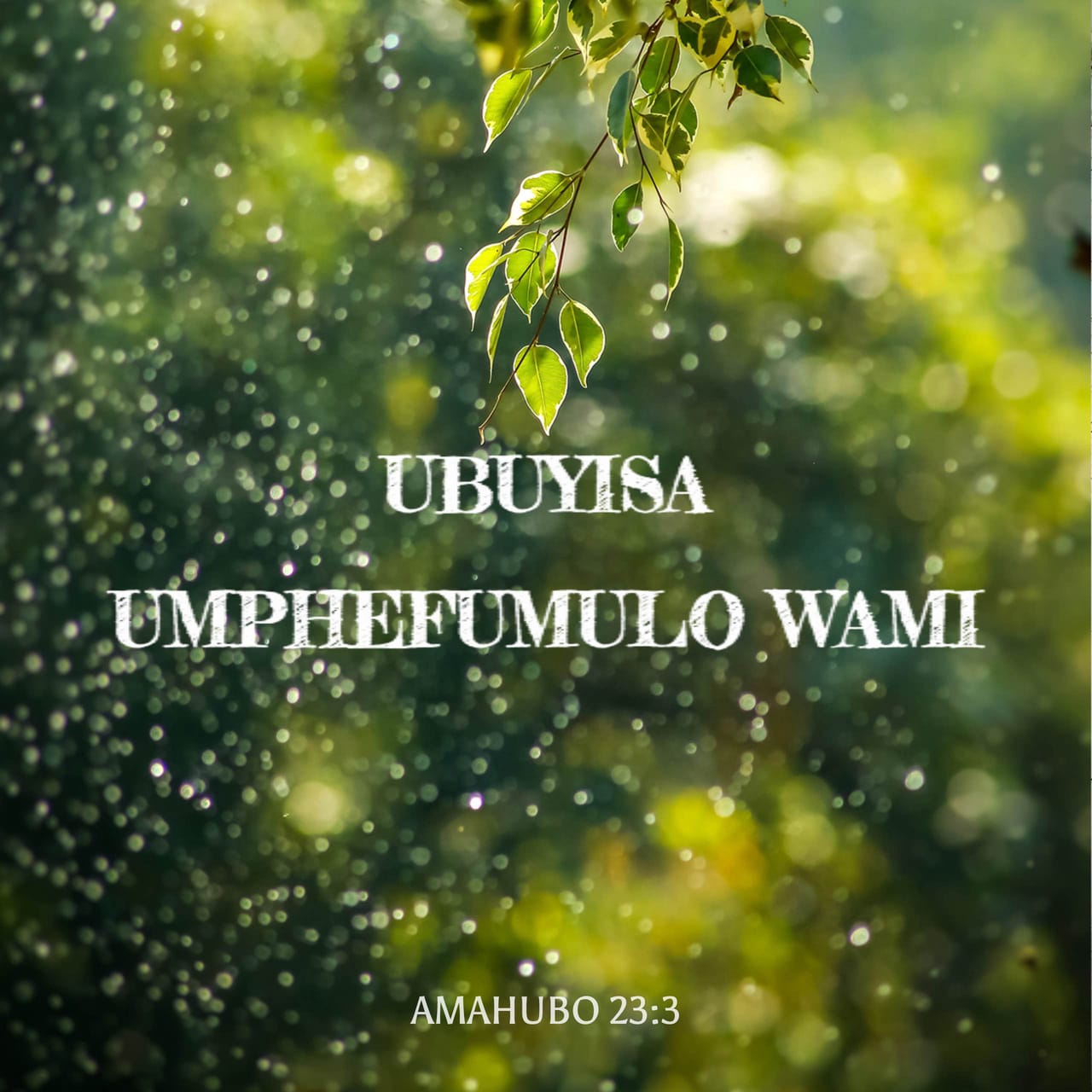 AmaHubo 23:2-6 Uyangilalisa emadlelweni aluhlaza; uyangiyisa ...