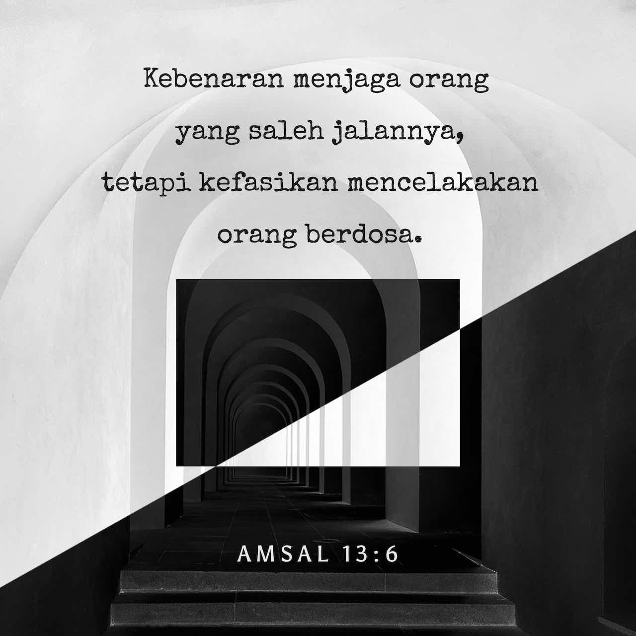 Amsal 13:5-6 (TB) - Orang benar benci kepada dusta, tet | YouVersion