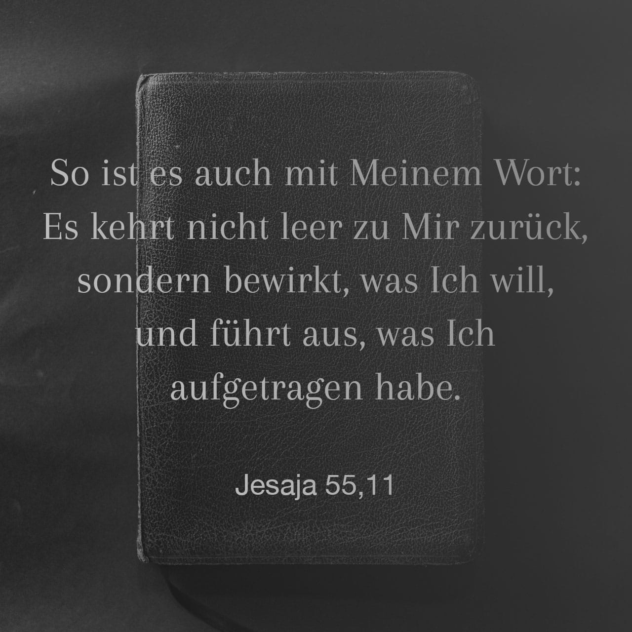 Jesaja 55:10-11 Denkt an den Regen und den Schnee! Sie fallen vom ...
