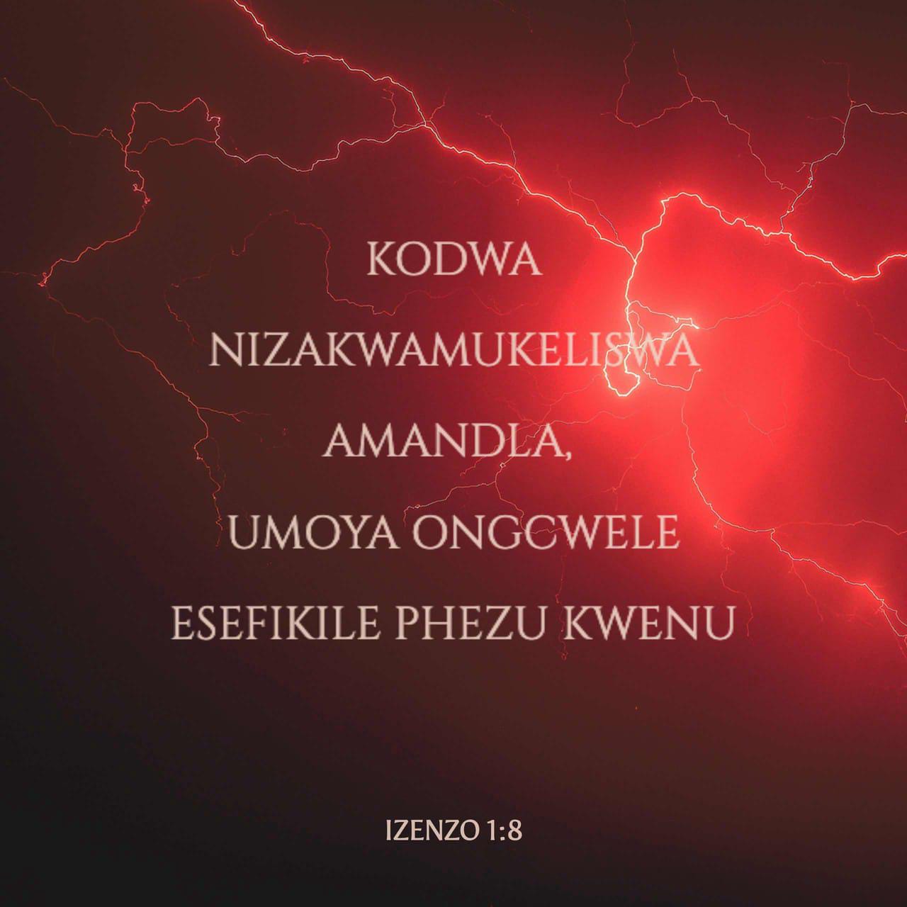 IzEnzo 1:8 (ZUL59) - kodwa nizakwamukeliswa amandla, uMo | I-YouVersion'
