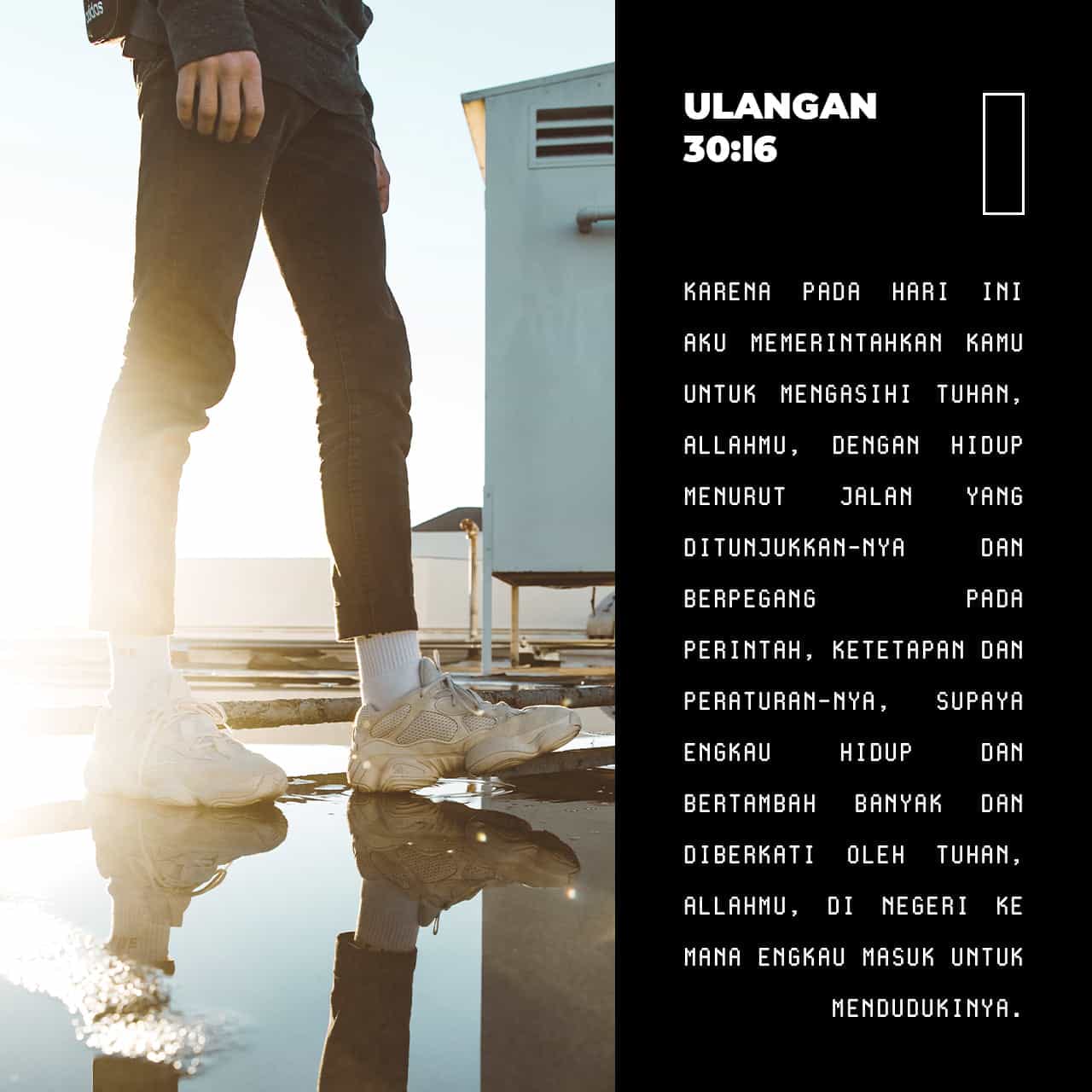 Ulangan 30:16 (TB) - karena pada hari ini aku memerintah | YouVersion