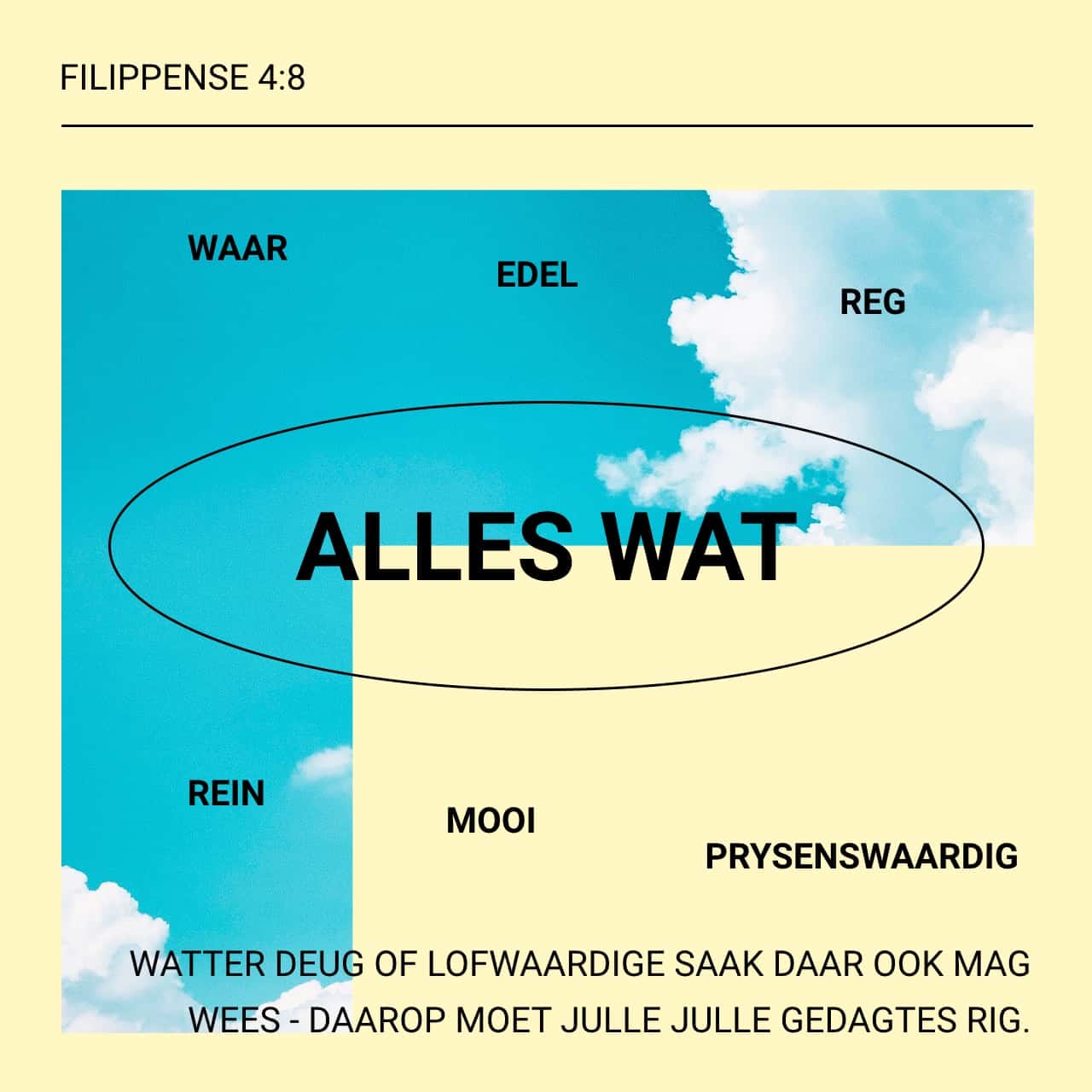 FILIPPENSE 4:4-9 Wees altyd bly omdat julle weet dat julle aan die Here ...