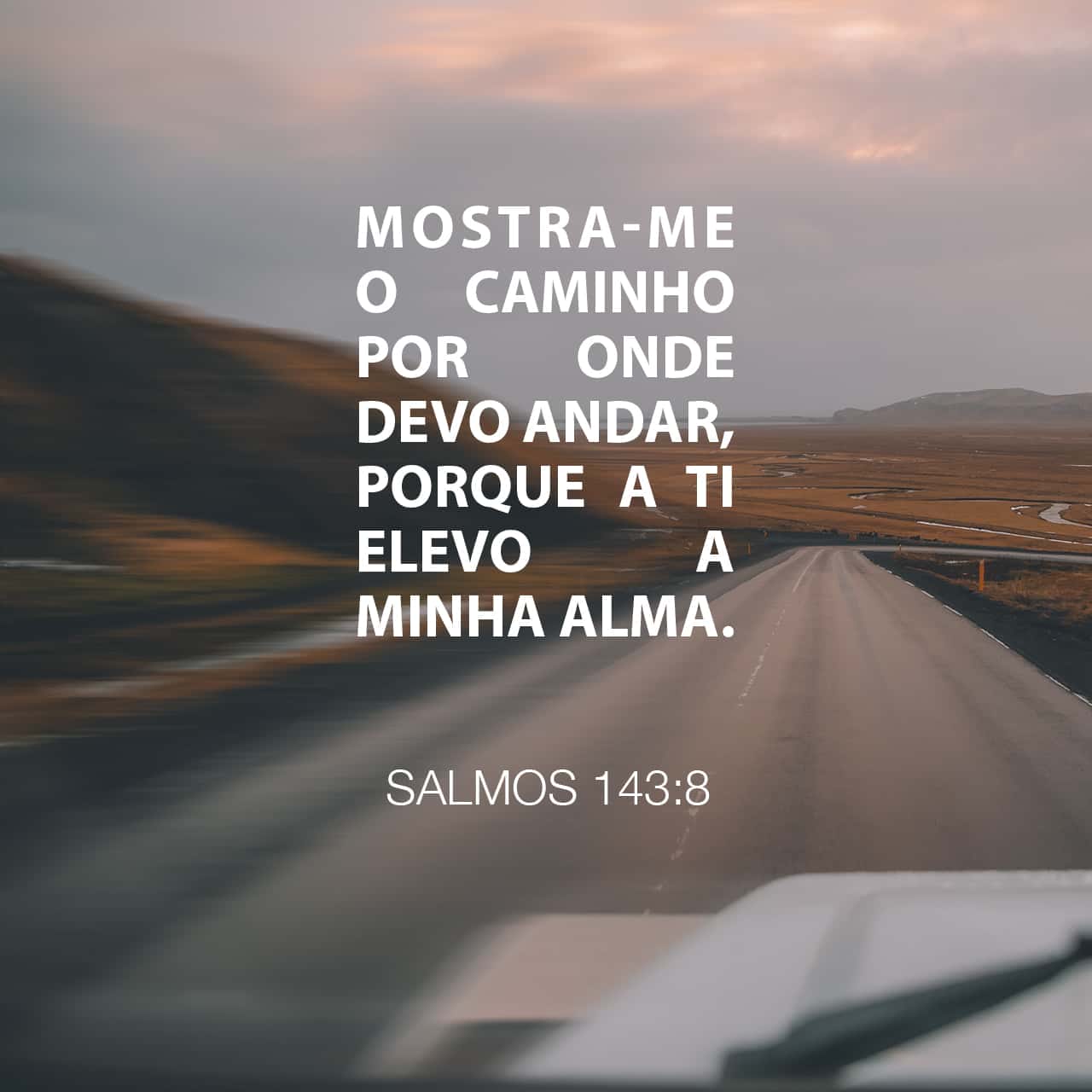 Salmos 143:8 Faze-me ouvir, pela manhã, da tua graça, pois em ti confio ...