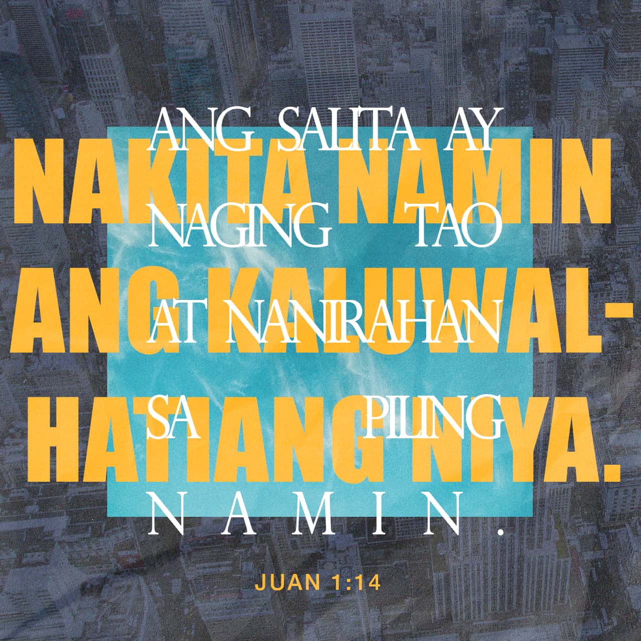 Juan 1:13-17 Na mga ipinanganak na hindi sa dugo, ni sa kalooban ng ...