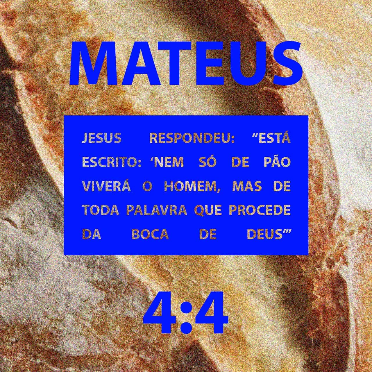 Mateus 4:4 (NVI) - Jesus respondeu: ― Está escrito: “N | YouVersion