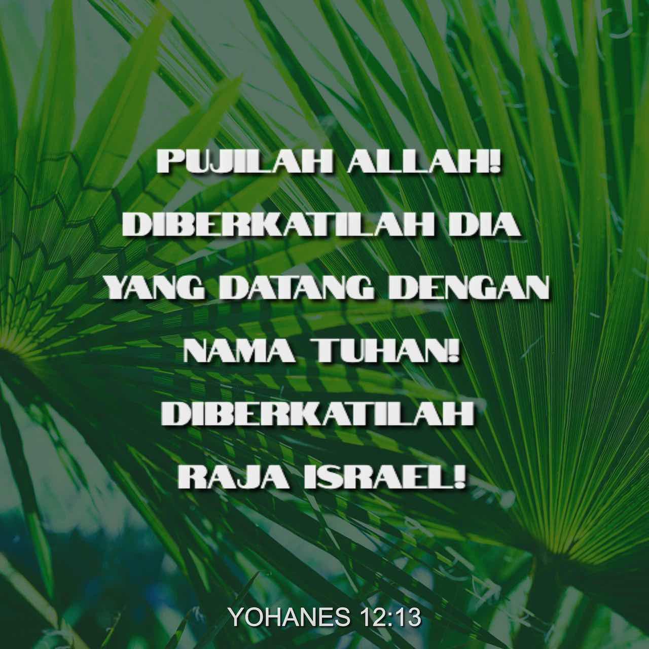 YOHANES 12:13 Mereka mengambil dahan-dahan pokok palma lalu pergi ...