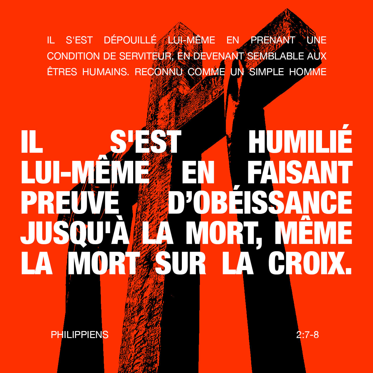Philippiens 2:8-9 (BFC) - il a choisi de vivre dans l'humilit | YouVersion