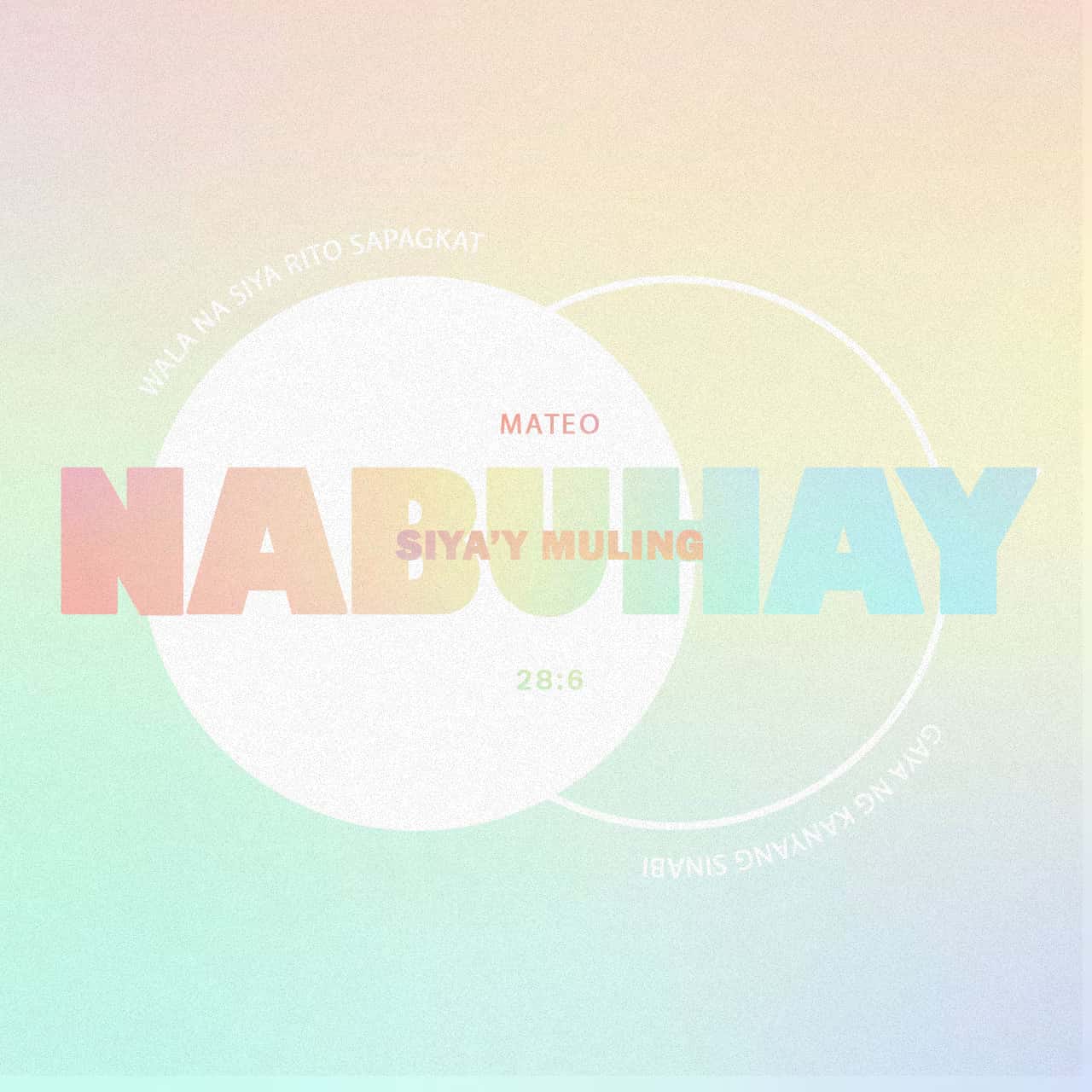 Mateo 28:6 (RTPV05) - Wala na siya rito sapagkat siya'y m | YouVersion