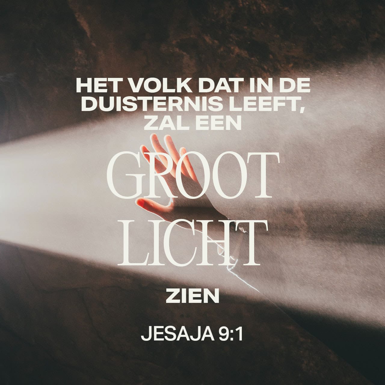 Jesaja 9:1-2 Het volk dat in donkerheid wandelt, ziet een groot licht ...