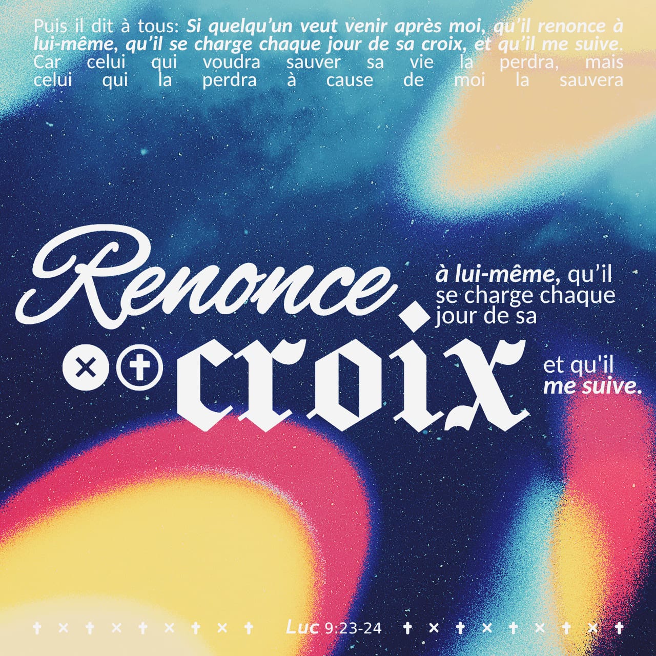 Verset du jour - Luc 9:23 | The Bible App | Bible.com