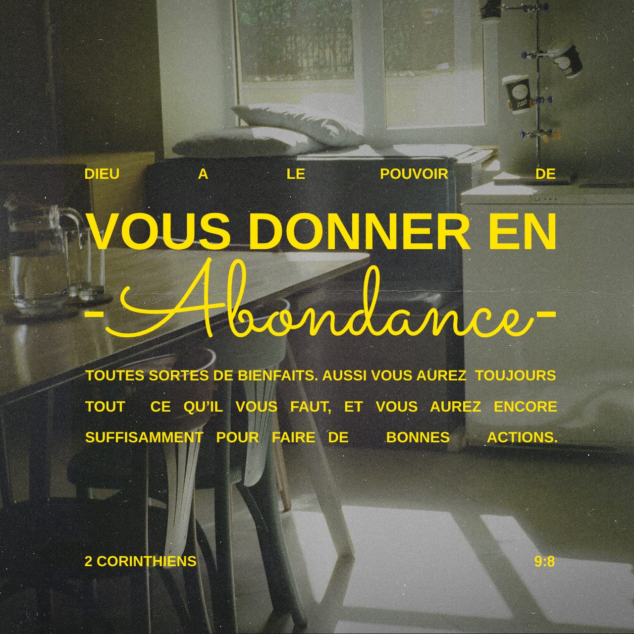 2 Corinthiens 9:8-14 Et Dieu peut vous combler de toutes sortes de ...