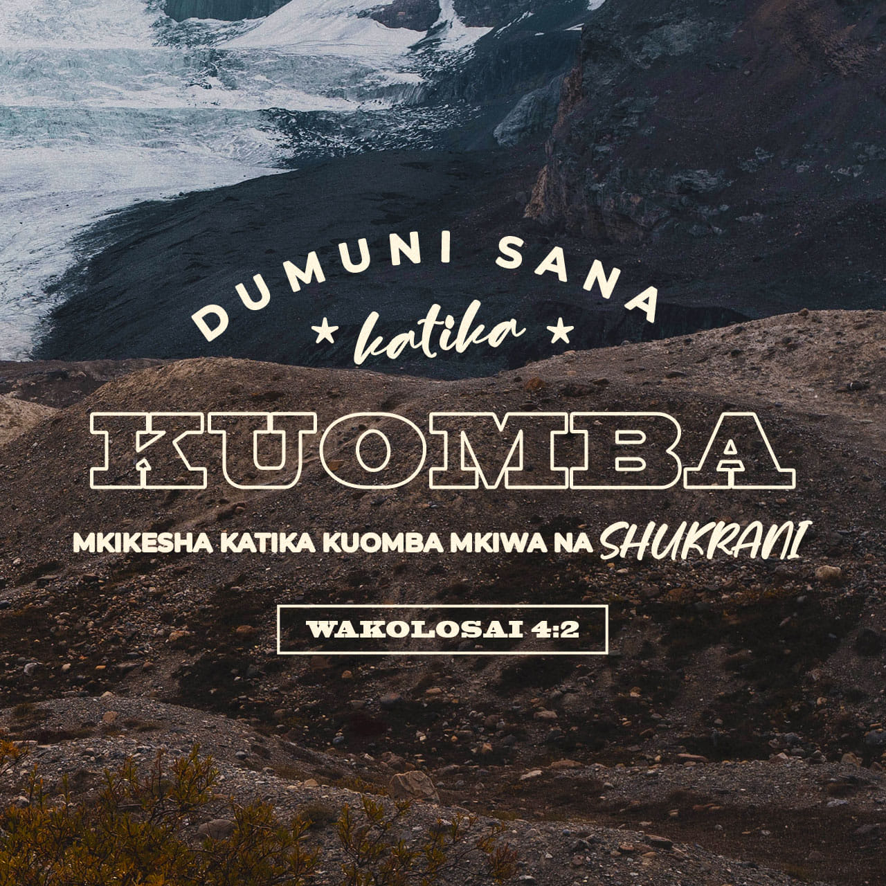 Wakolosai 4:2 (RSUVDC) - Dumuni sana katika kuomba, mkikesha | YouVersion
