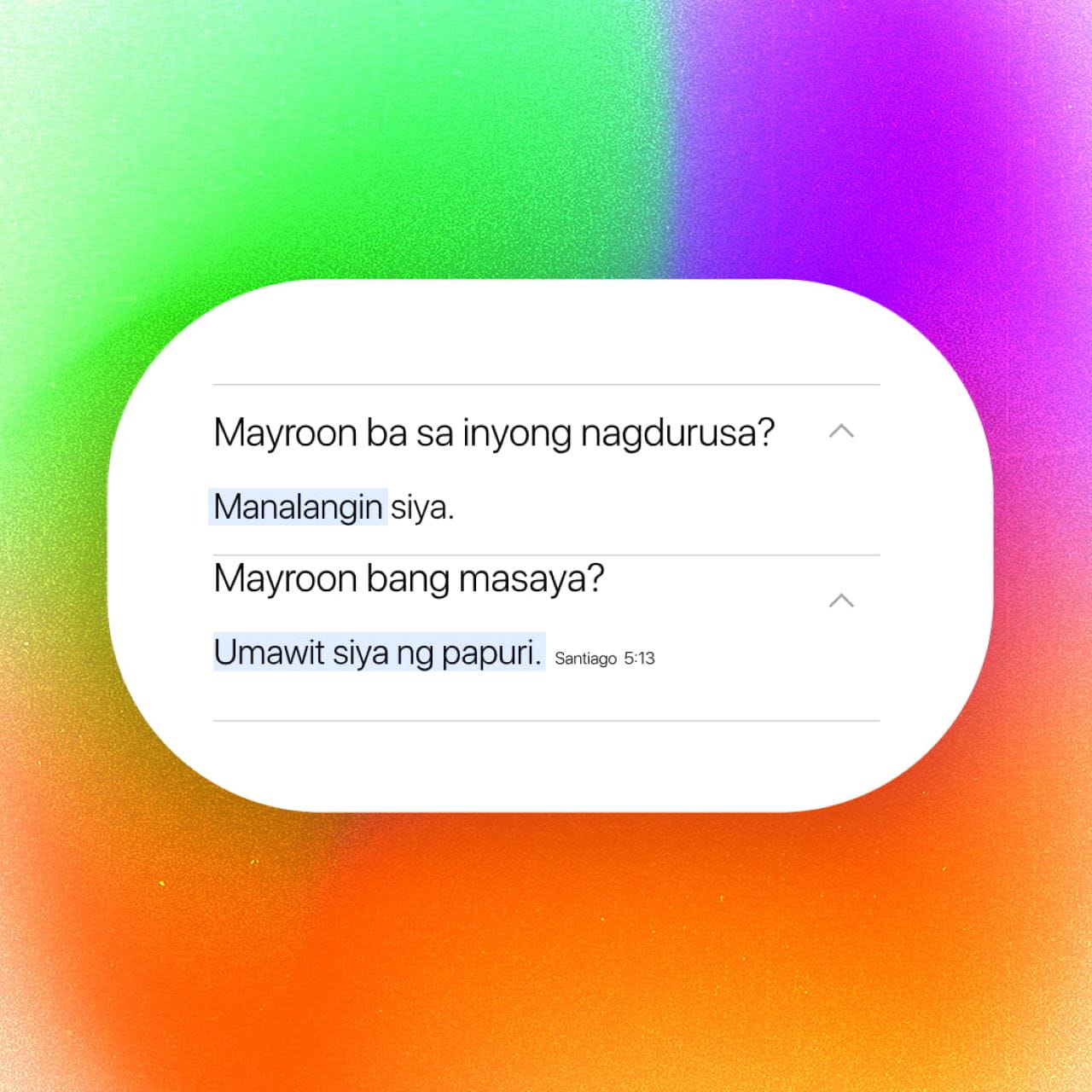 Santiago 5:13-18 (RTPV05) - Nahihirapan ba ang sinuman sa inyo ...