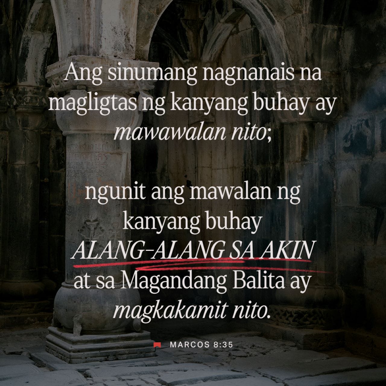 Marcos 8:34-38 (RTPV05) - Pinalapit ni Jesus ang mga tao at a | YouVersion