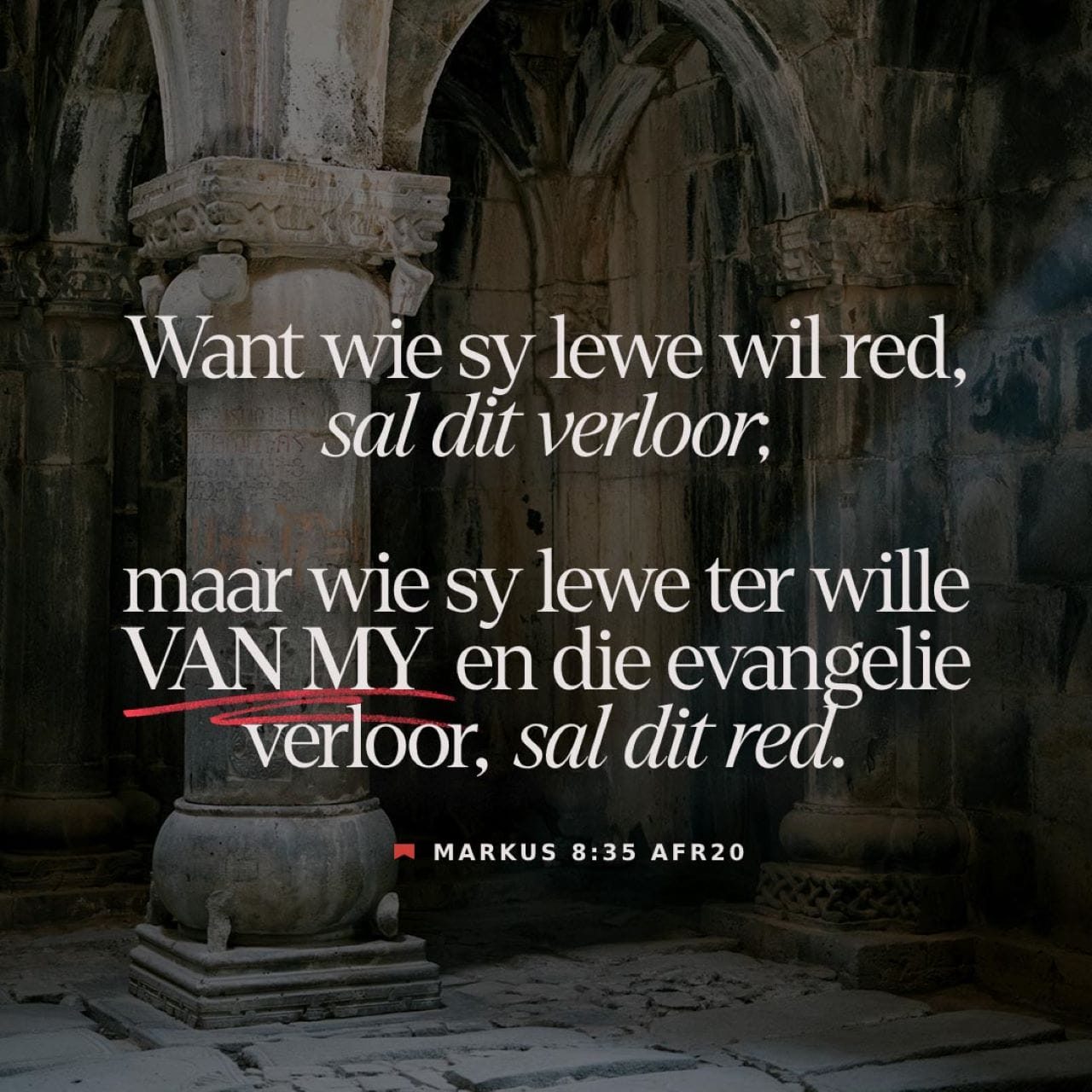 Markus 8:34-37 En toe Hy die volk saam met sy dissipels na Hom toe ...