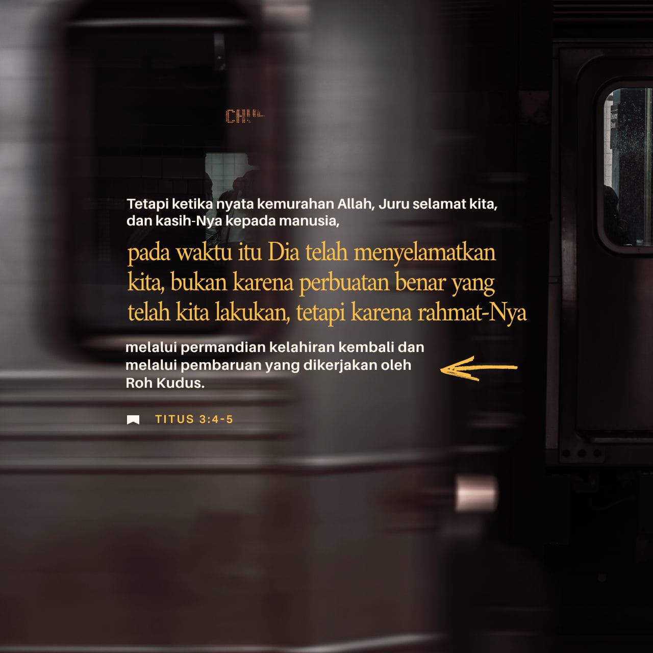 Titus 3:5 (TB) - pada waktu itu Dia telah menyelamat | YouVersion