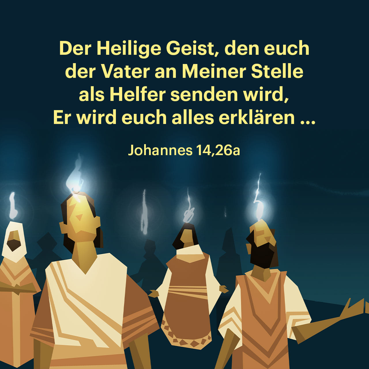 Johannes 14:26 Aber der Tröster, der Heilige Geist, welchen mein Vater ...