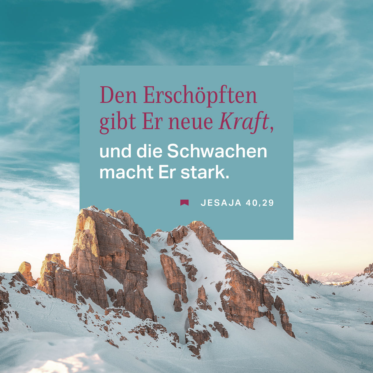 Jesaja 40:28-31 (Hfa) - Begreift ihr denn nicht? Oder habt | YouVersion