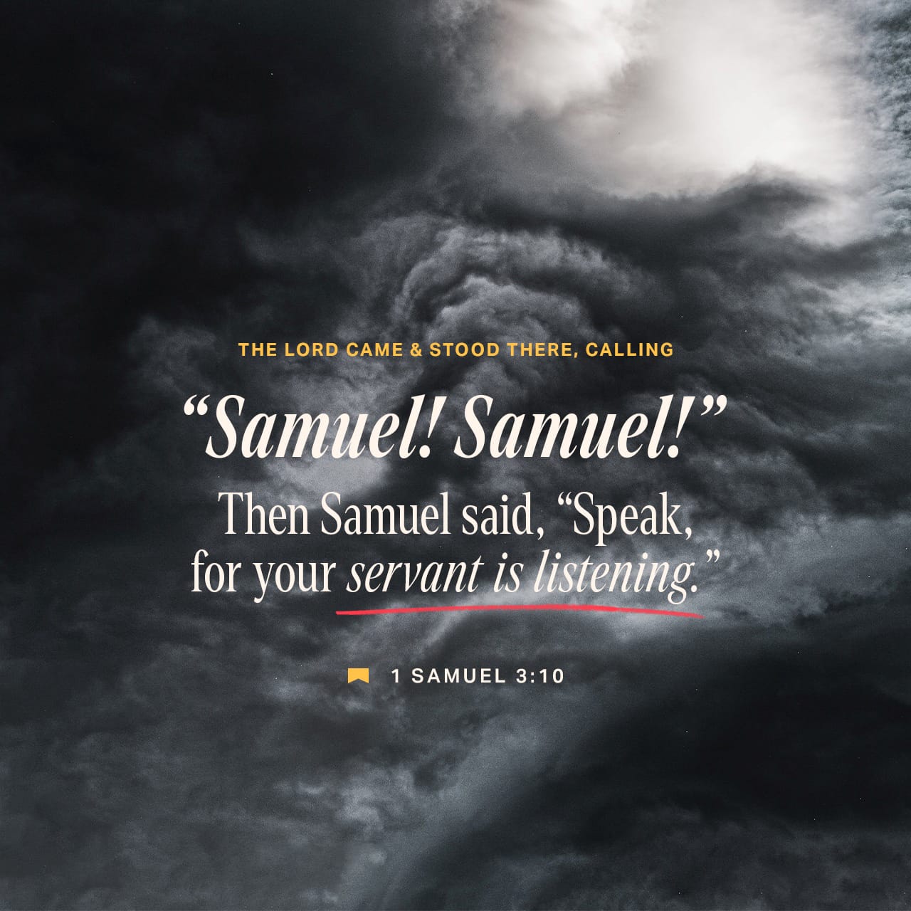 1 Samuel 3 10 Then ADONAI Came And Stood And Called As At The Other