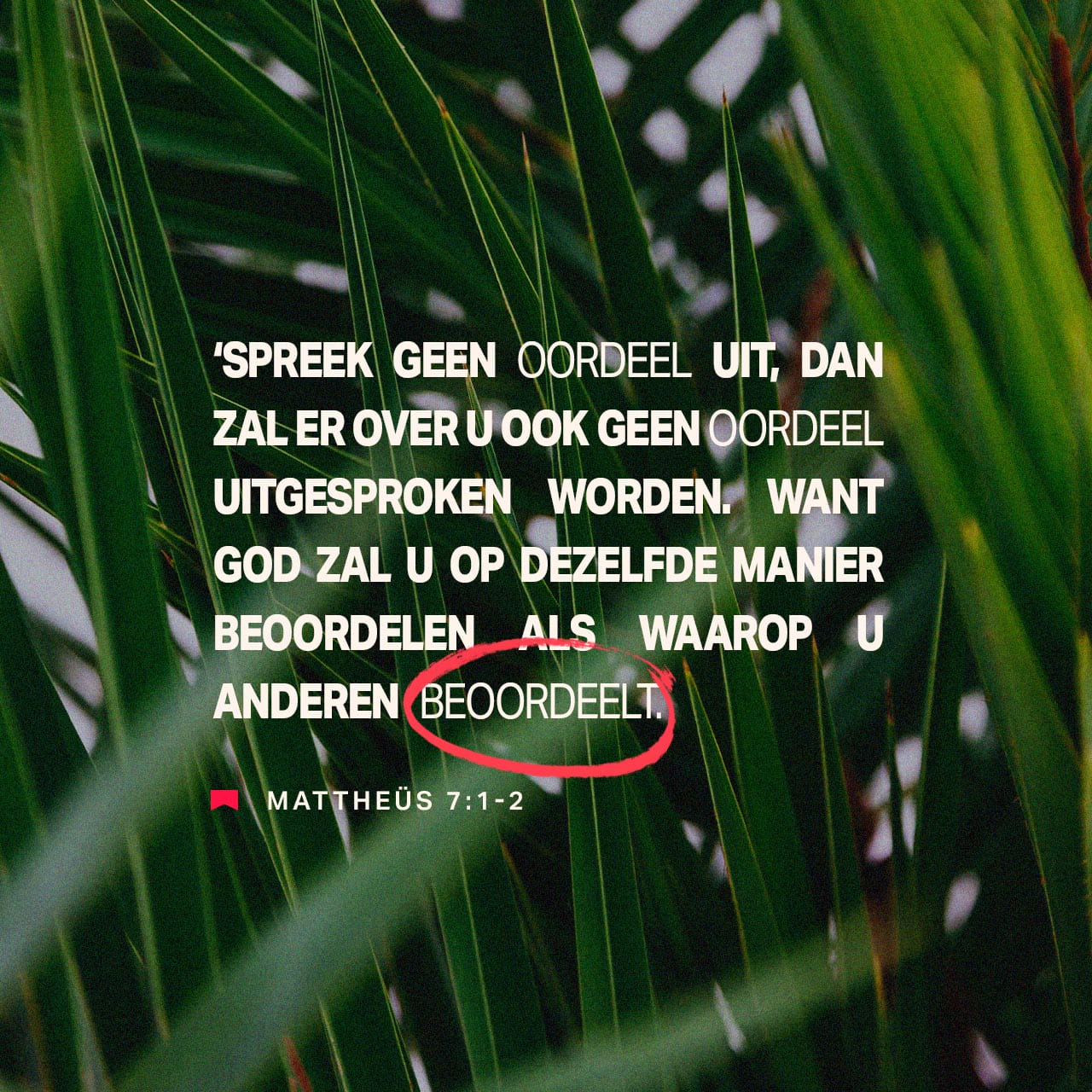 Matteüs 7:1 (BB) - Jezus zei tegen zijn leerlingen: "O | YouVersion