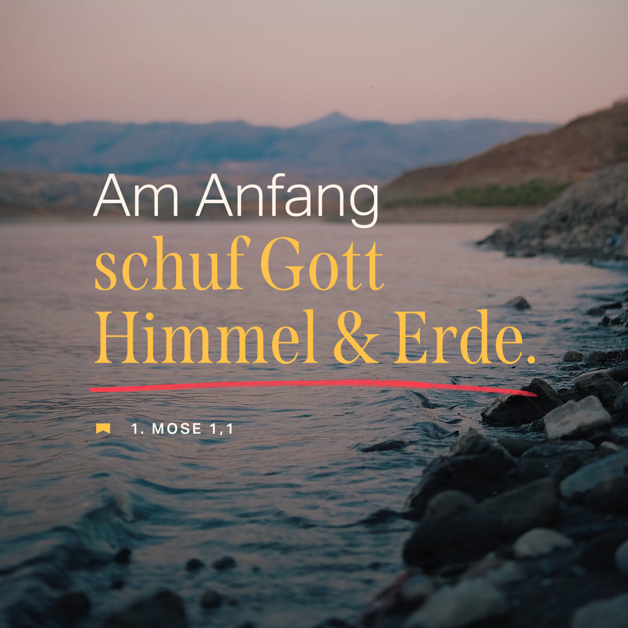 1. Mose 1:1-31 Am Anfang schuf Gott Himmel und Erde. Noch war die Erde leer und ungestaltet, von ...