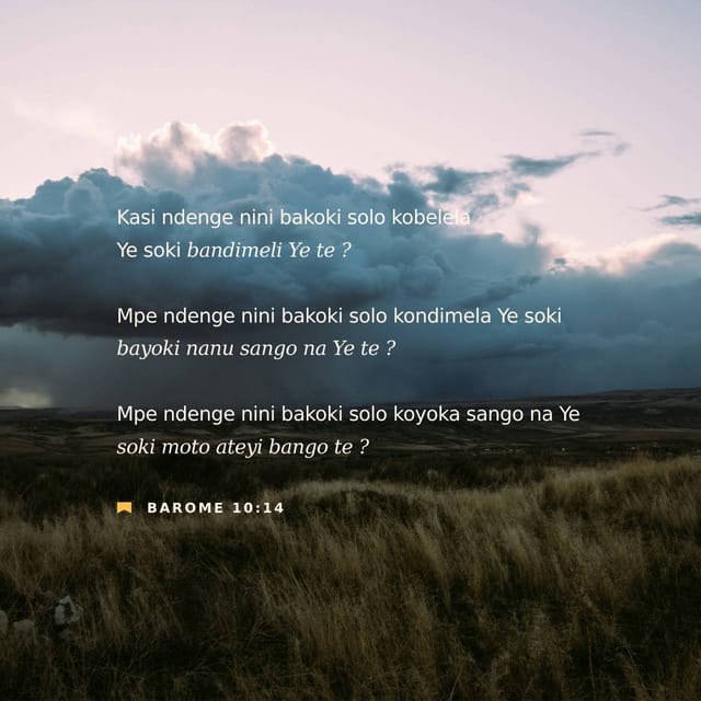 Makomi ya Mokolo ya Lelo - Barome 10:14