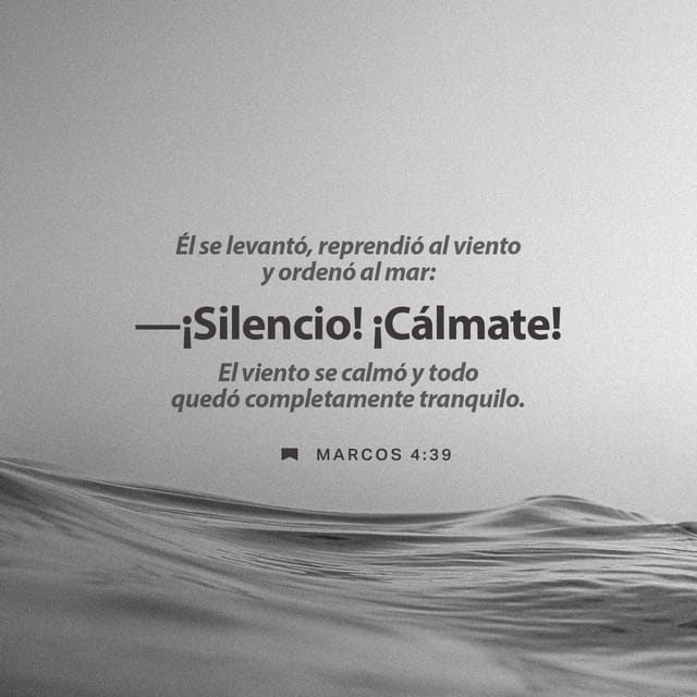 Versículo del Día - Marcos 4:39