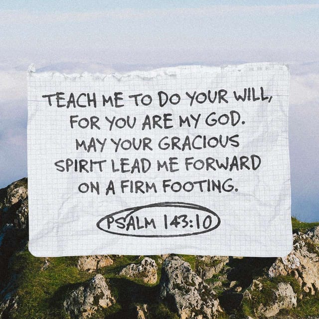 Verse of the Day - Psalms 143:10