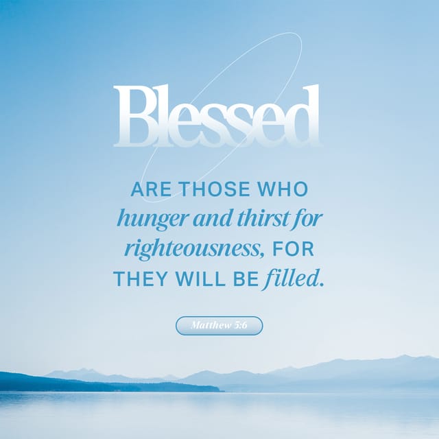 Verse of the Day - Matthew 5:6