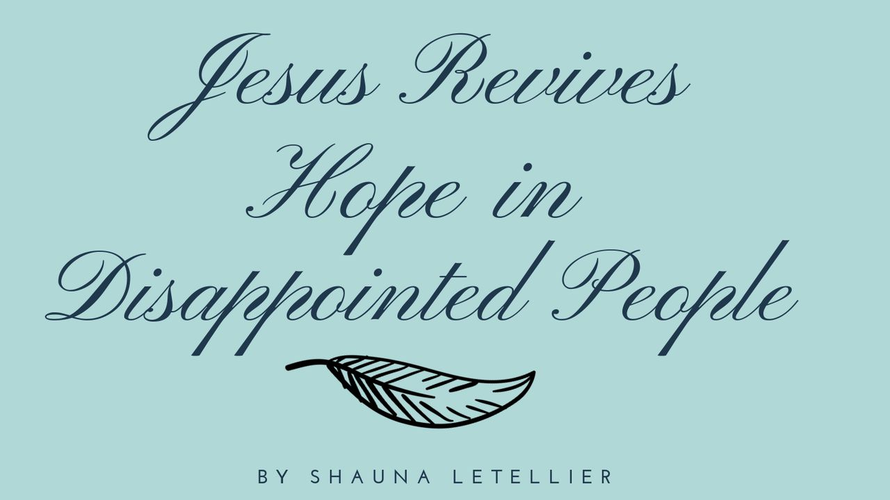 Jesus Revives Hope In Disappointed People