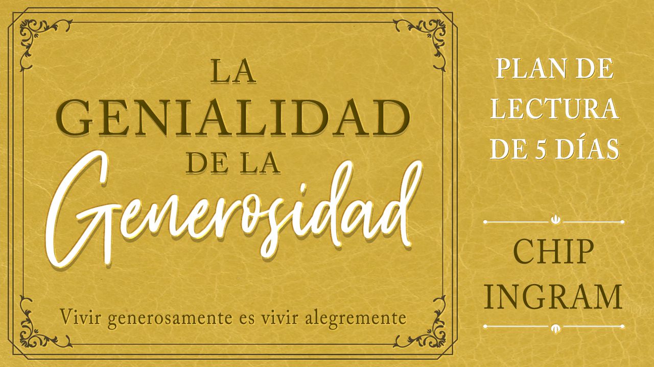 La Genialidad De La Generosidad Plan De Lectura