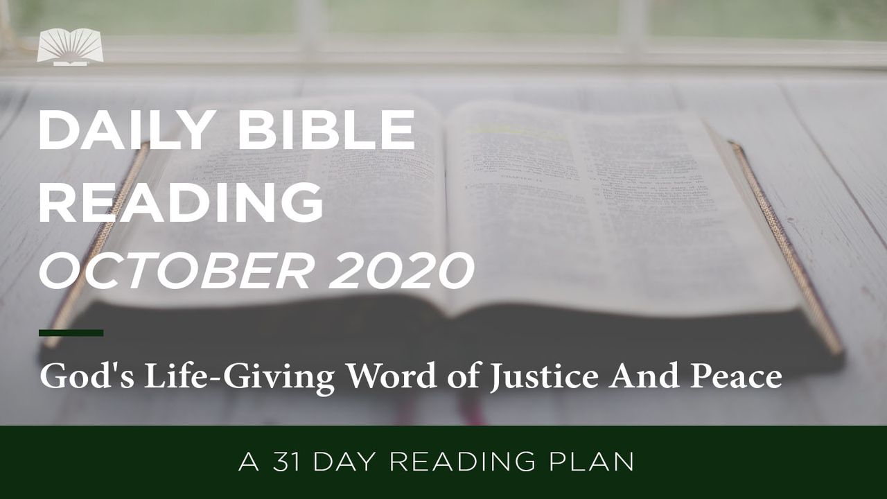 Daily Bible Reading - October 2020: God’s Life-Giving Word of Justice ...