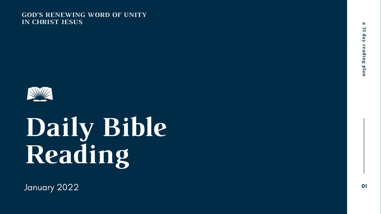 Daily Bible Reading – January 2022: God’s Renewing Word of Unity in ...