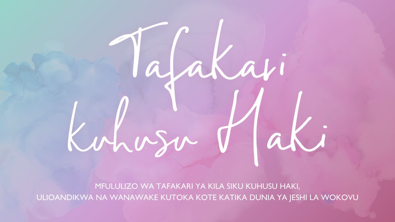 Tafakari Kuhusu Haki