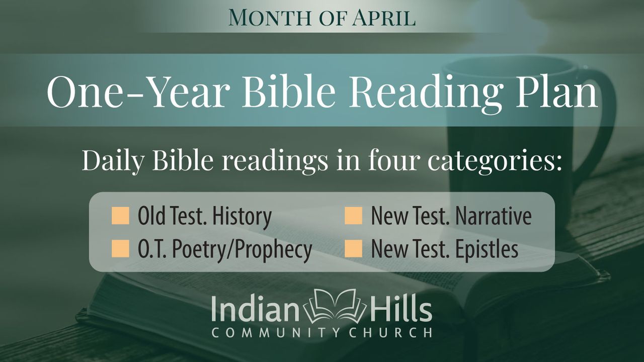 IHCC Daily Bible Reading Plan - April