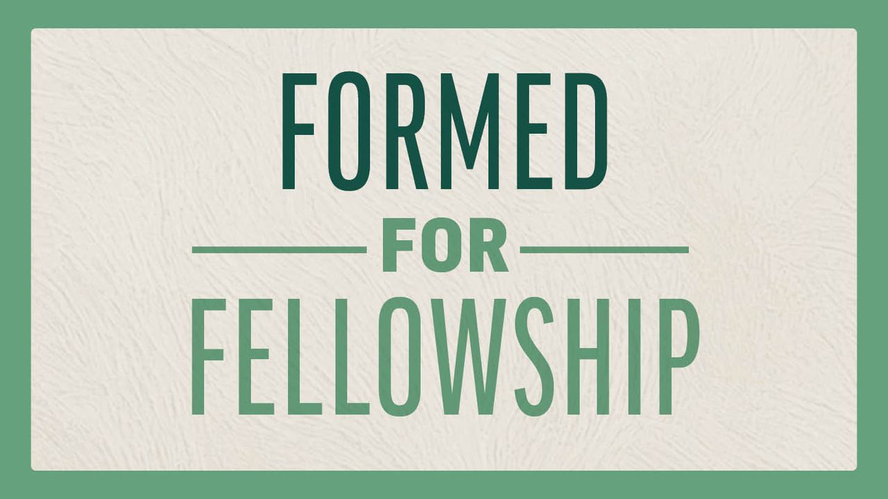 Formed for Fellowship - Day 1 of 5