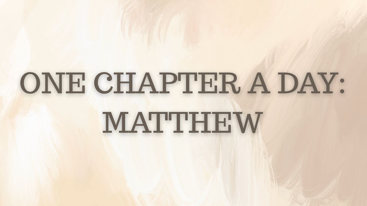 One Chapter a Day: Matthew